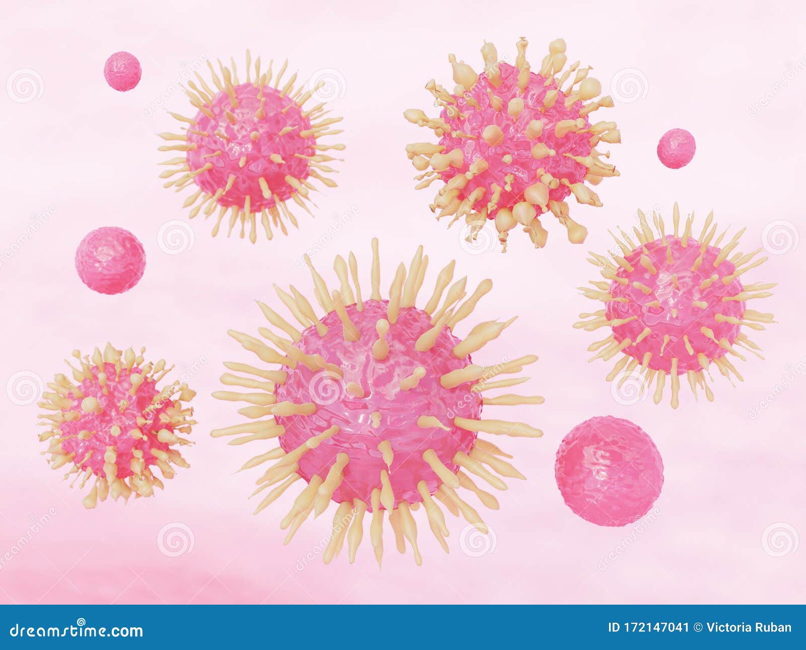 Viruses Infect the Human Body Stock Illustration - Illustration of ...