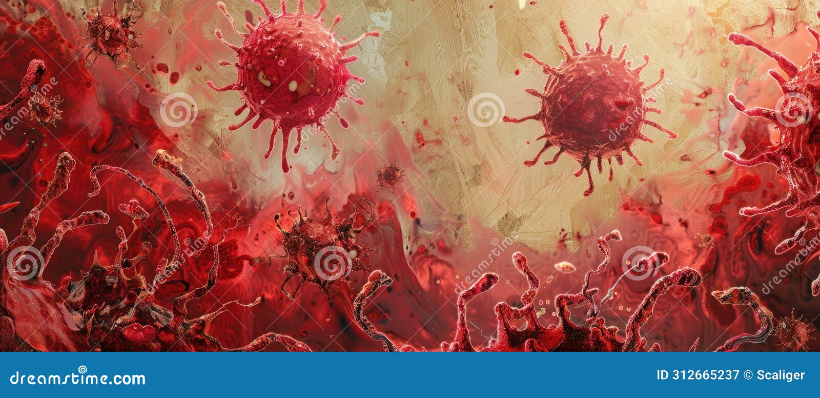 Biological Tissue Diagram Composition Royalty-Free Cartoon ...