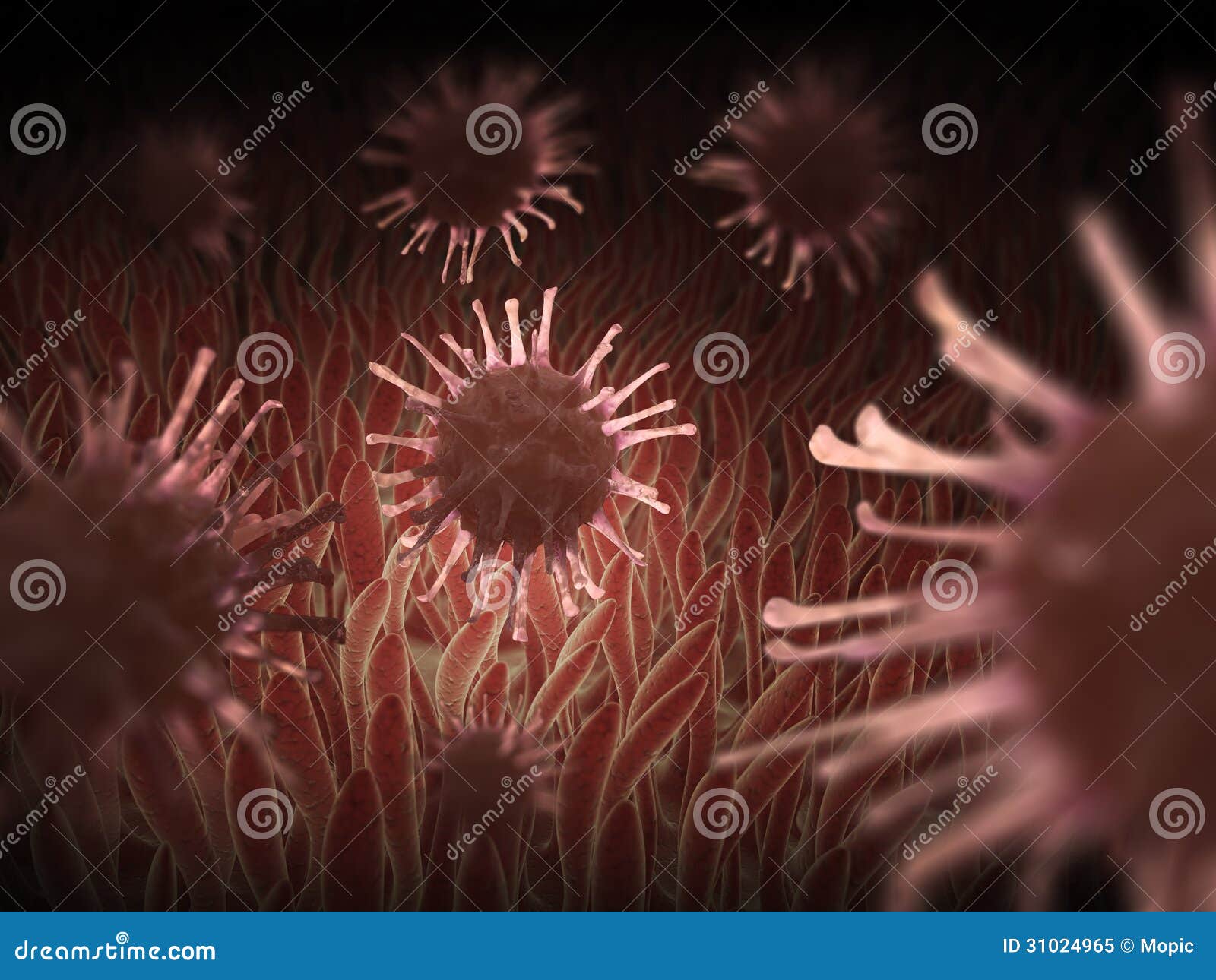 Viruses Inside the Human Body Stock Image - Image of microbe ...
