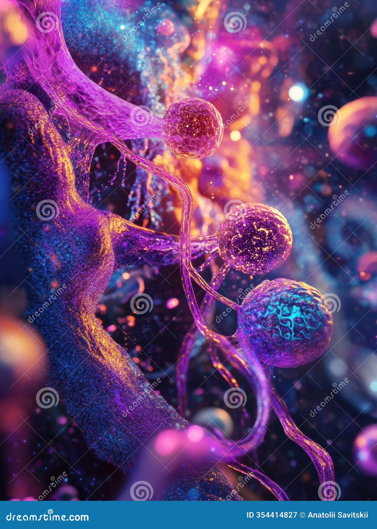 Viruses Interacting with Cells in a Vibrant Microscopic Environment ...