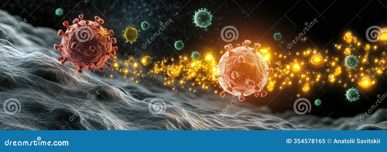 Viruses Invading Cells during Microscopic Interactions in a Continuous ...