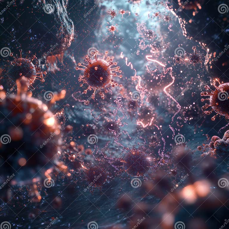 Viruses Invading Human Cells in a Microscopic Environment with ...