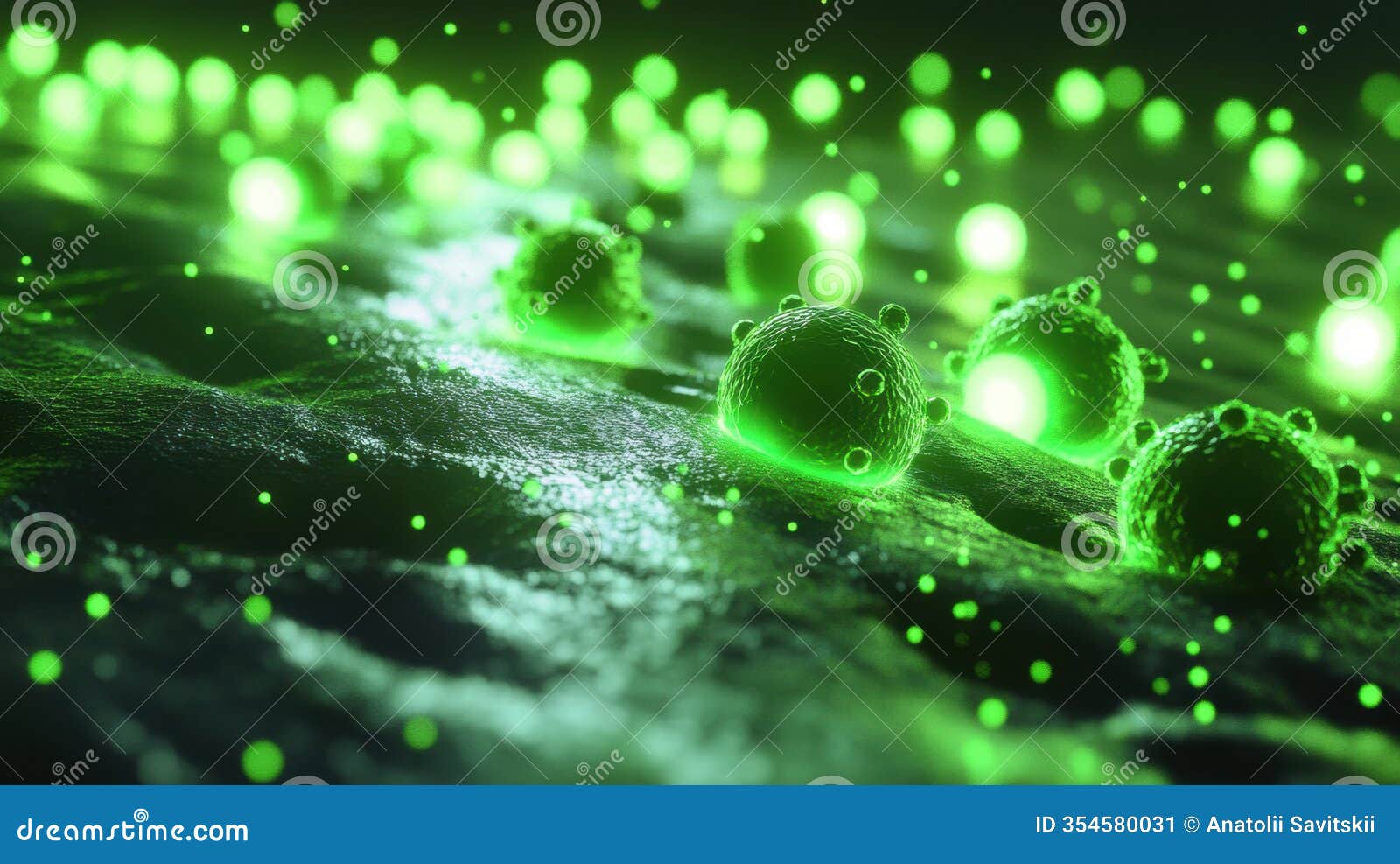 Viruses Invading and Multiplying within Host Cells Under Microscopic ...