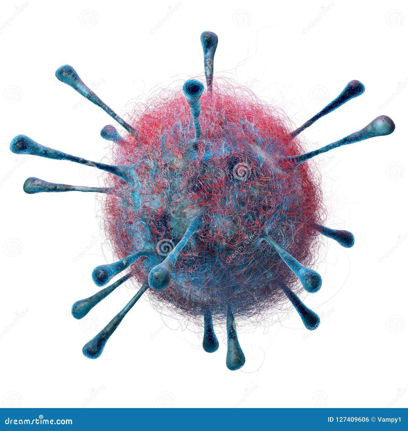 Virus, Genetic Code, Bacteria and Microorganisms Seen Under a ...