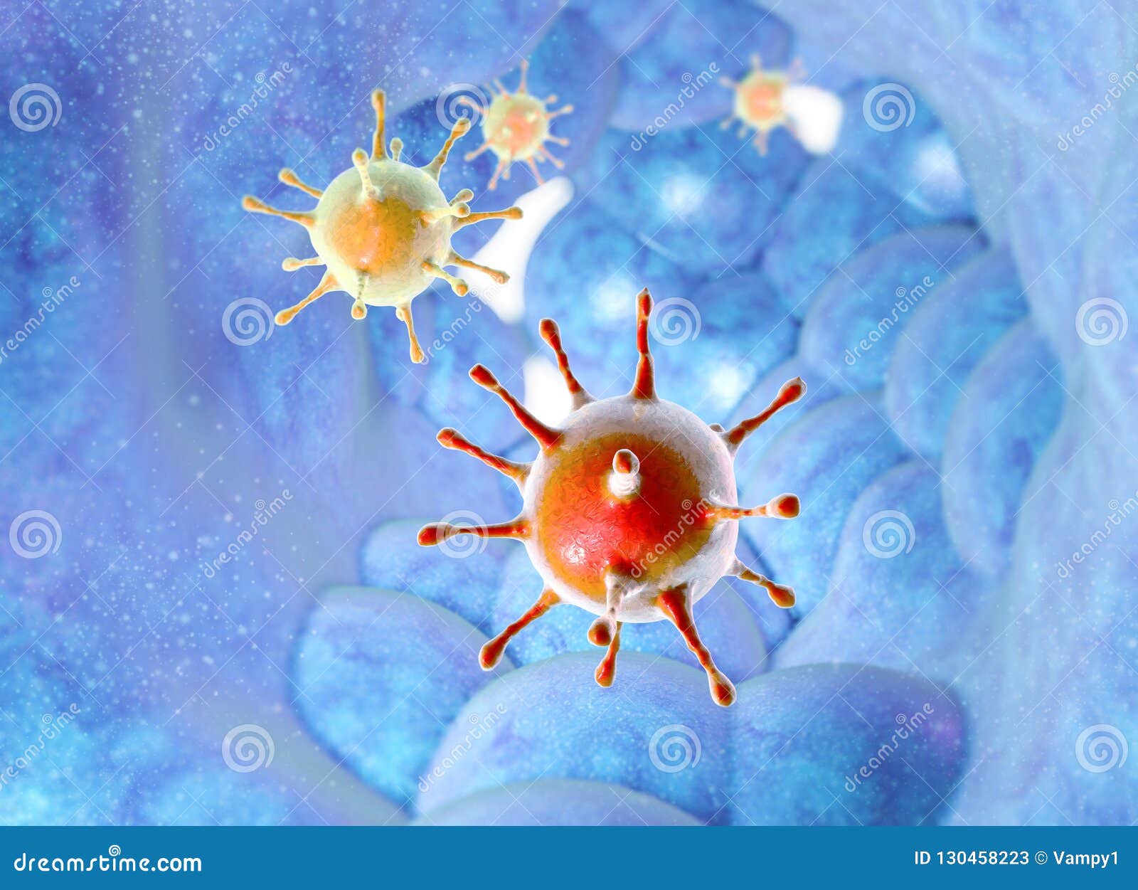 Viruses, Micro Organisms, Duplication And Propagation. Formation Of ...