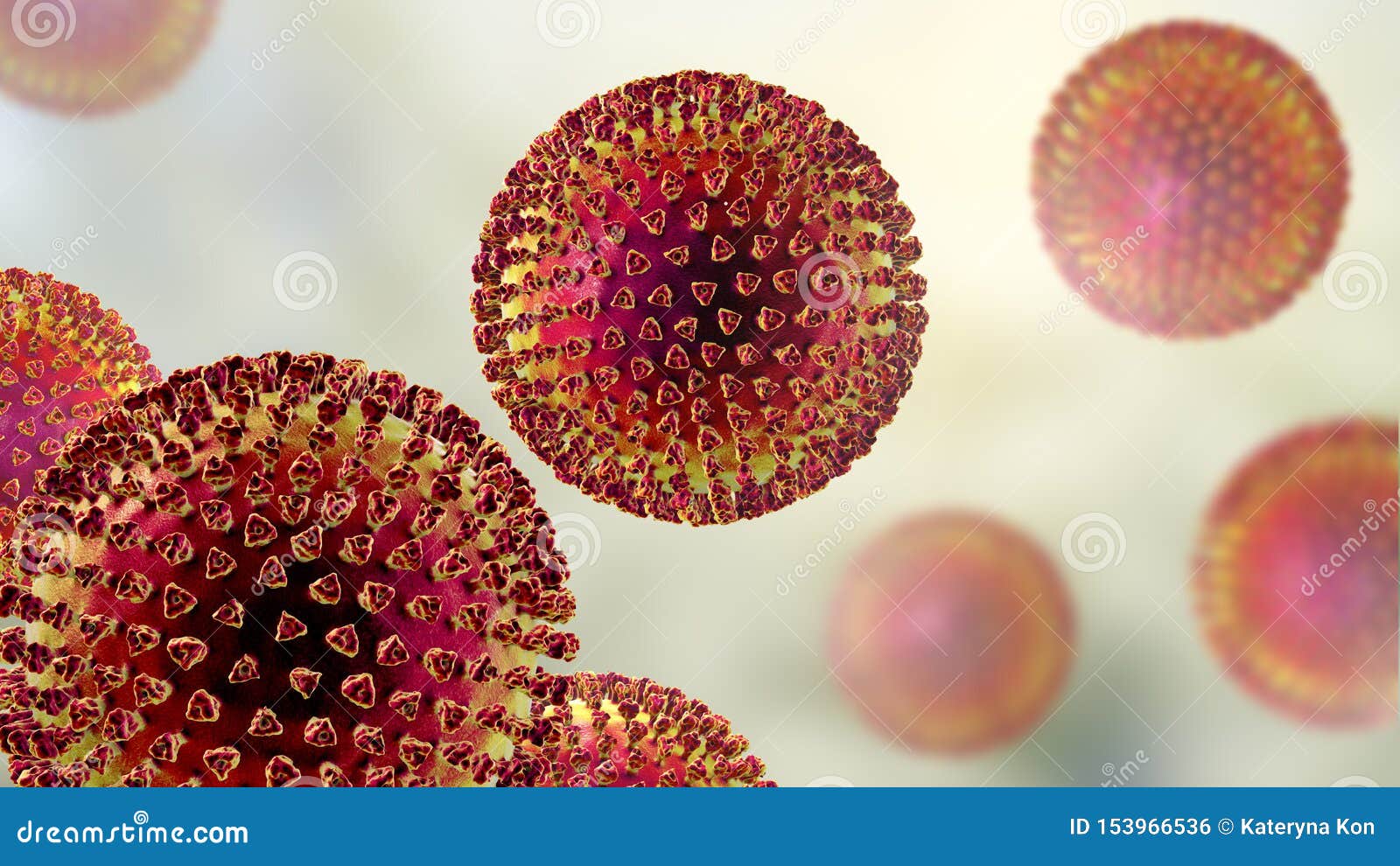 Viruses with Surface Spikes Stock Illustration - Illustration of ...