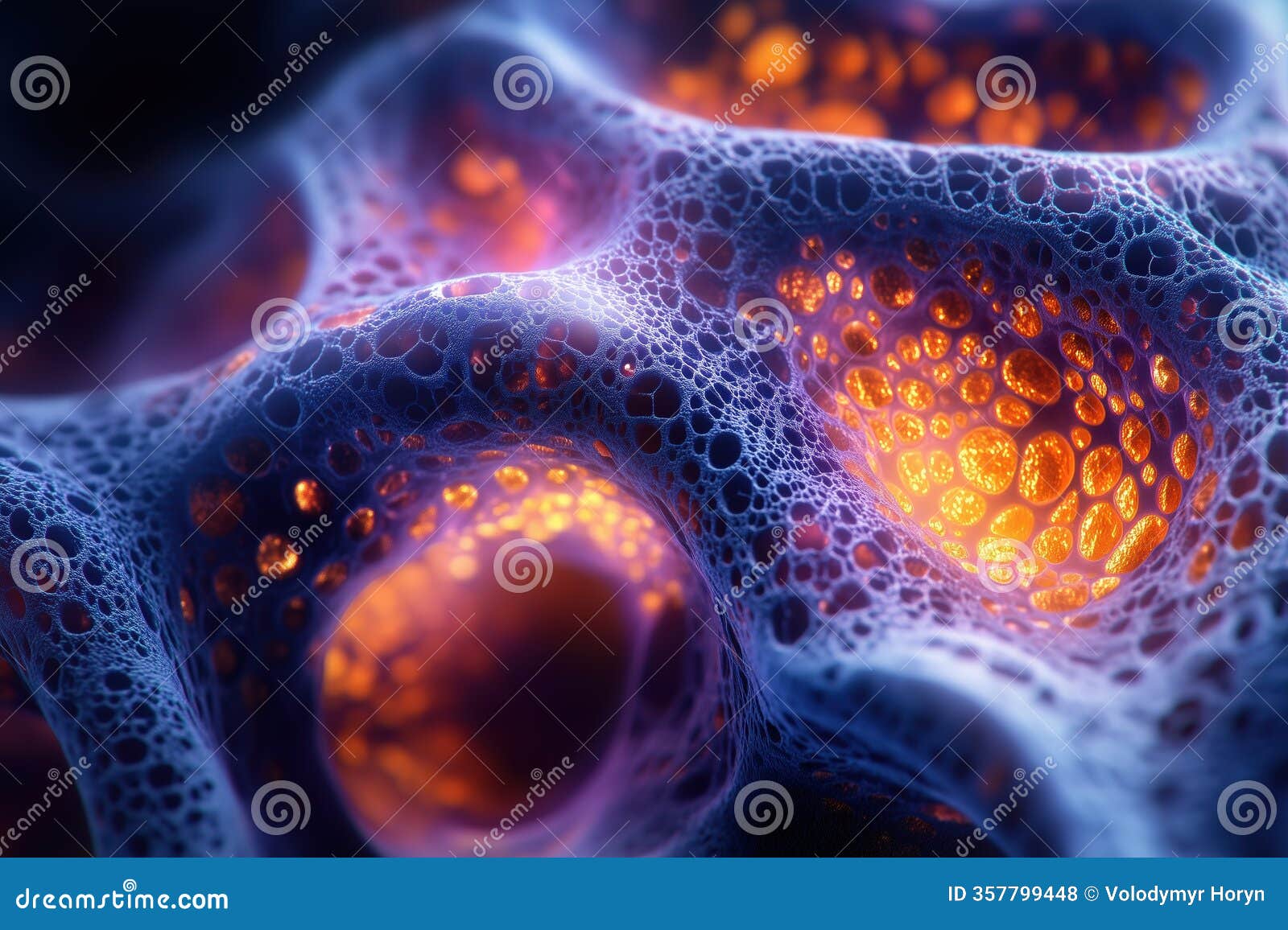 Viruses Under Microscope. Bacteria Molecules. Study of Virus Pathogens ...
