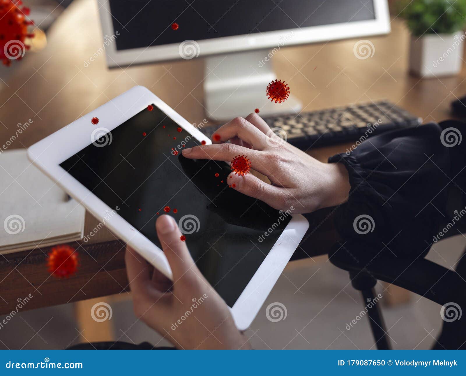 Viruses On Your Gadget, Tablet Using Daily - Concept Of Spreading Of ...