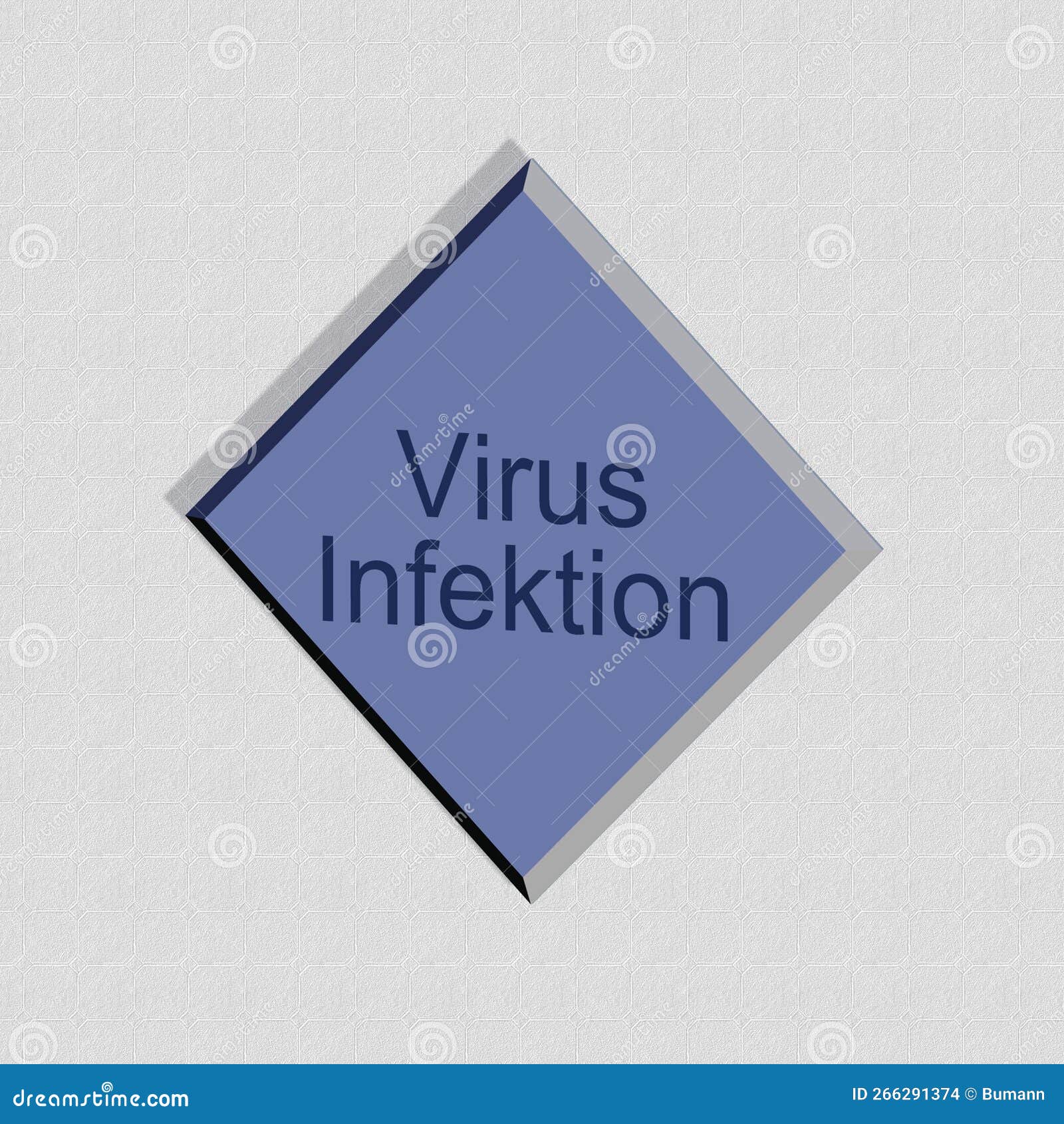 `Virusinfektion` = `Virus Infection` - Word, Lettering or Text As a 3D ...