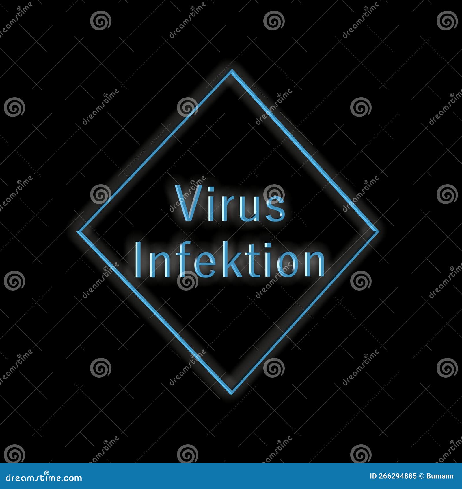 `Virusinfektion` = `Virus Infection` - Word, Lettering or Text As a 3D ...
