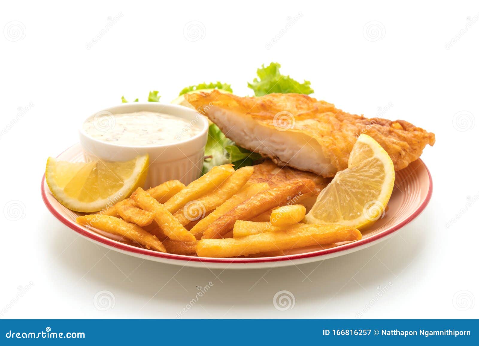 Vis en chips stock afbeelding. Image of traditioneel - 166816257