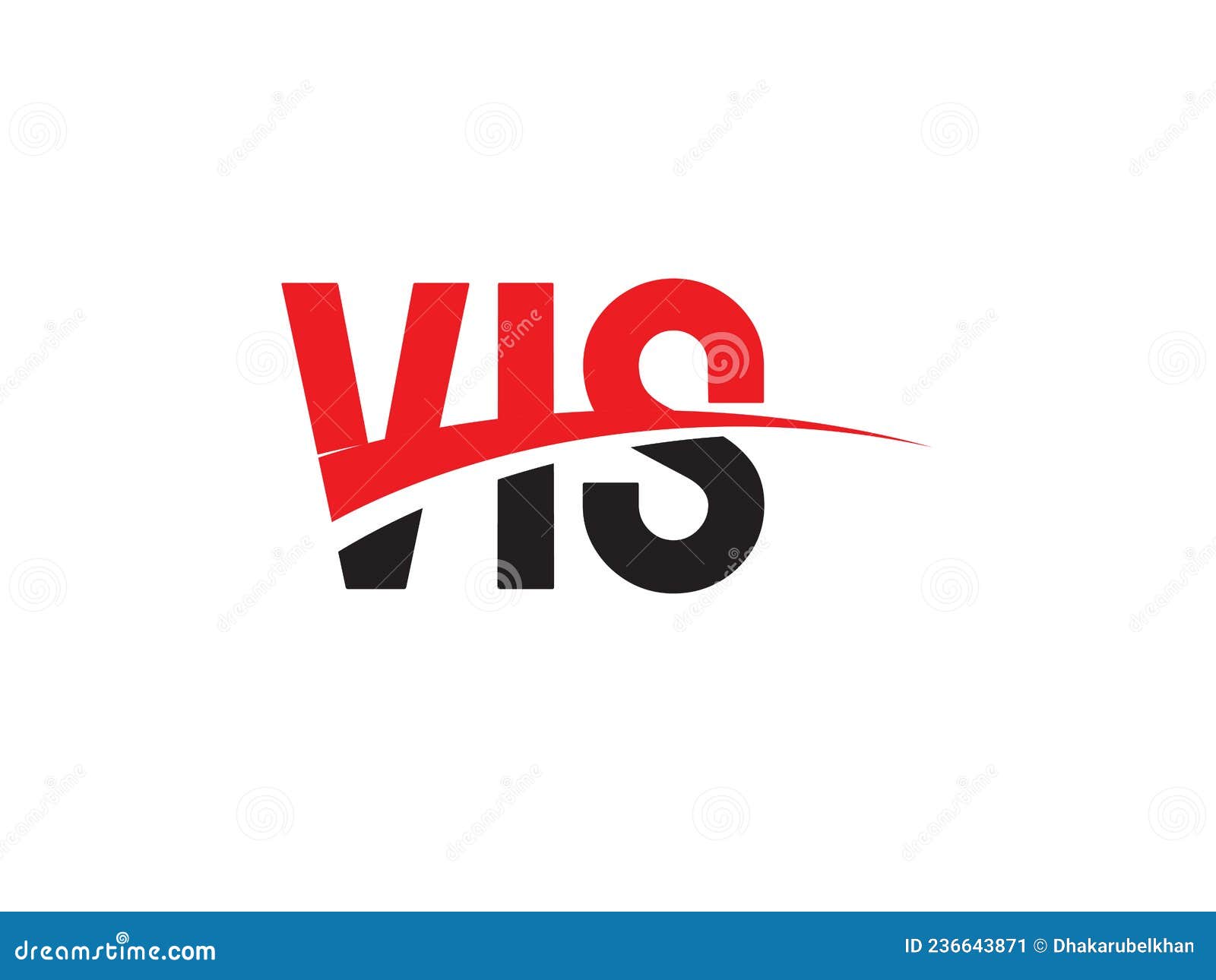 VIS Letter Initial Logo Design Vector Illustration Stock Vector ...