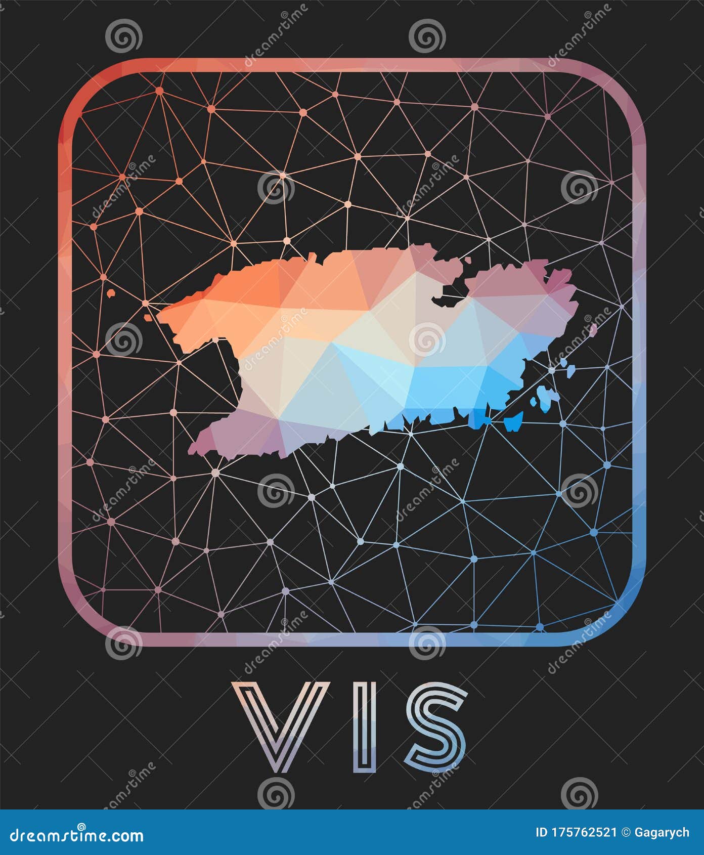 Vis map design. stock vector. Illustration of presentation - 175762521