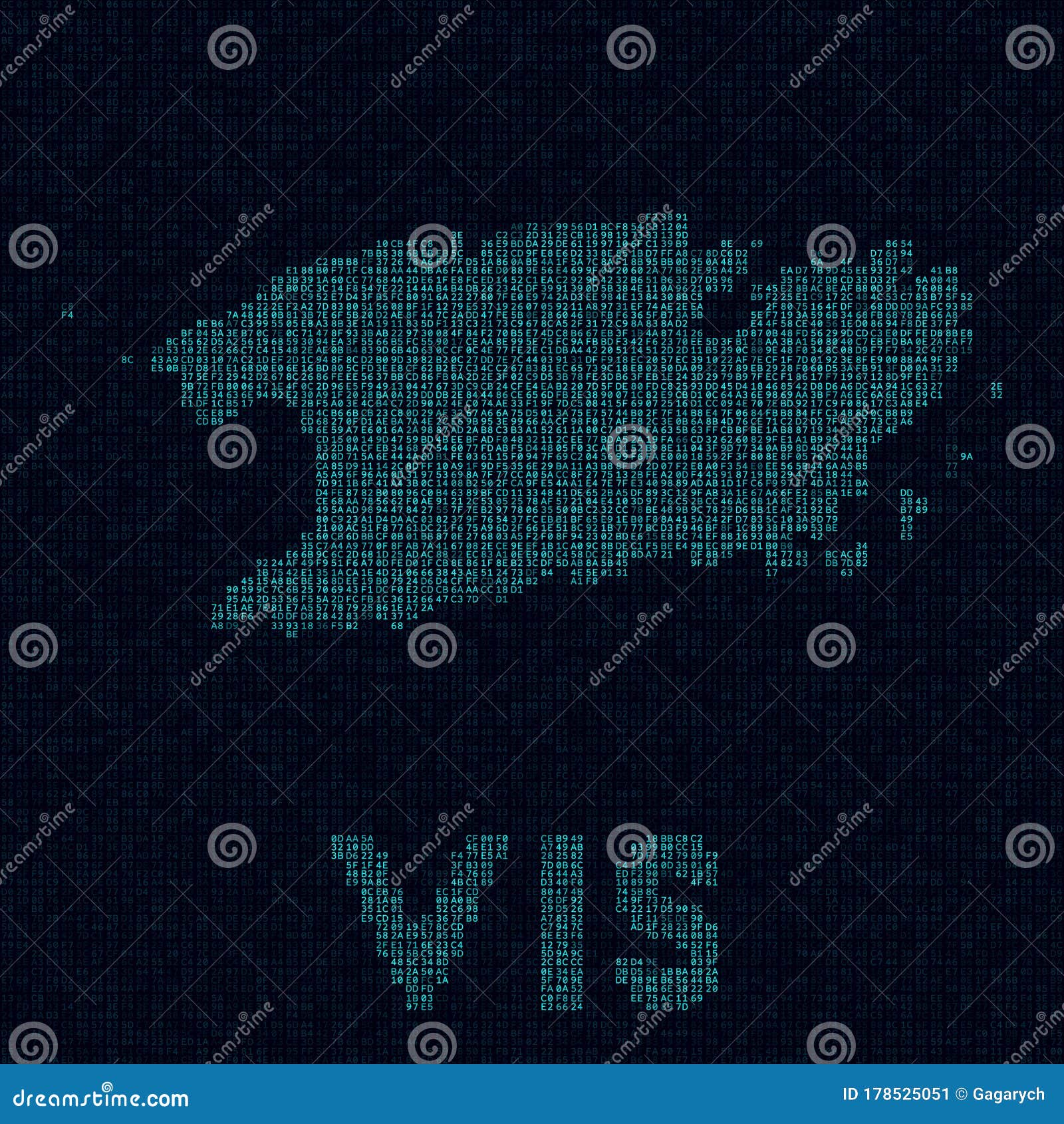 Vis Tech Map. Cartoon Vector | CartoonDealer.com #178525051