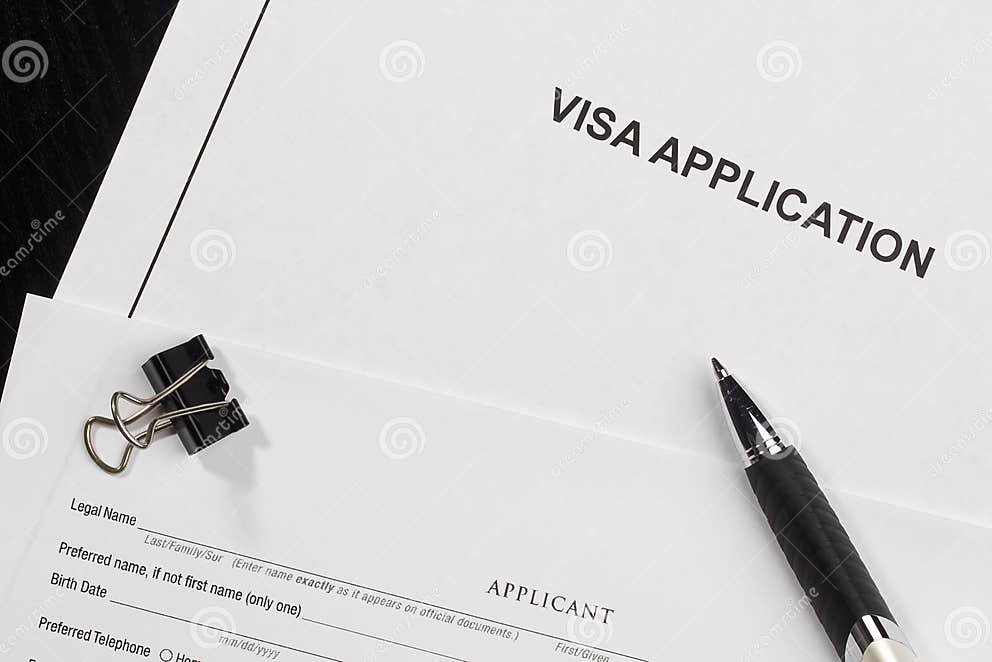 Visa Application stock photo. Image of document, overseas - 24854616