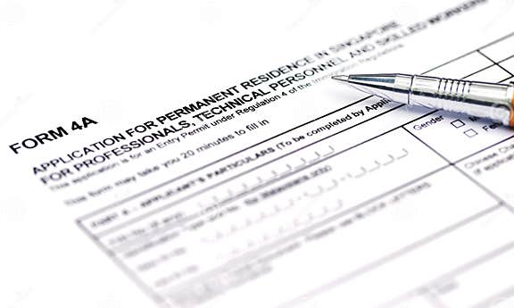 Visa Application Form Details Editorial Stock Photo - Image of ...