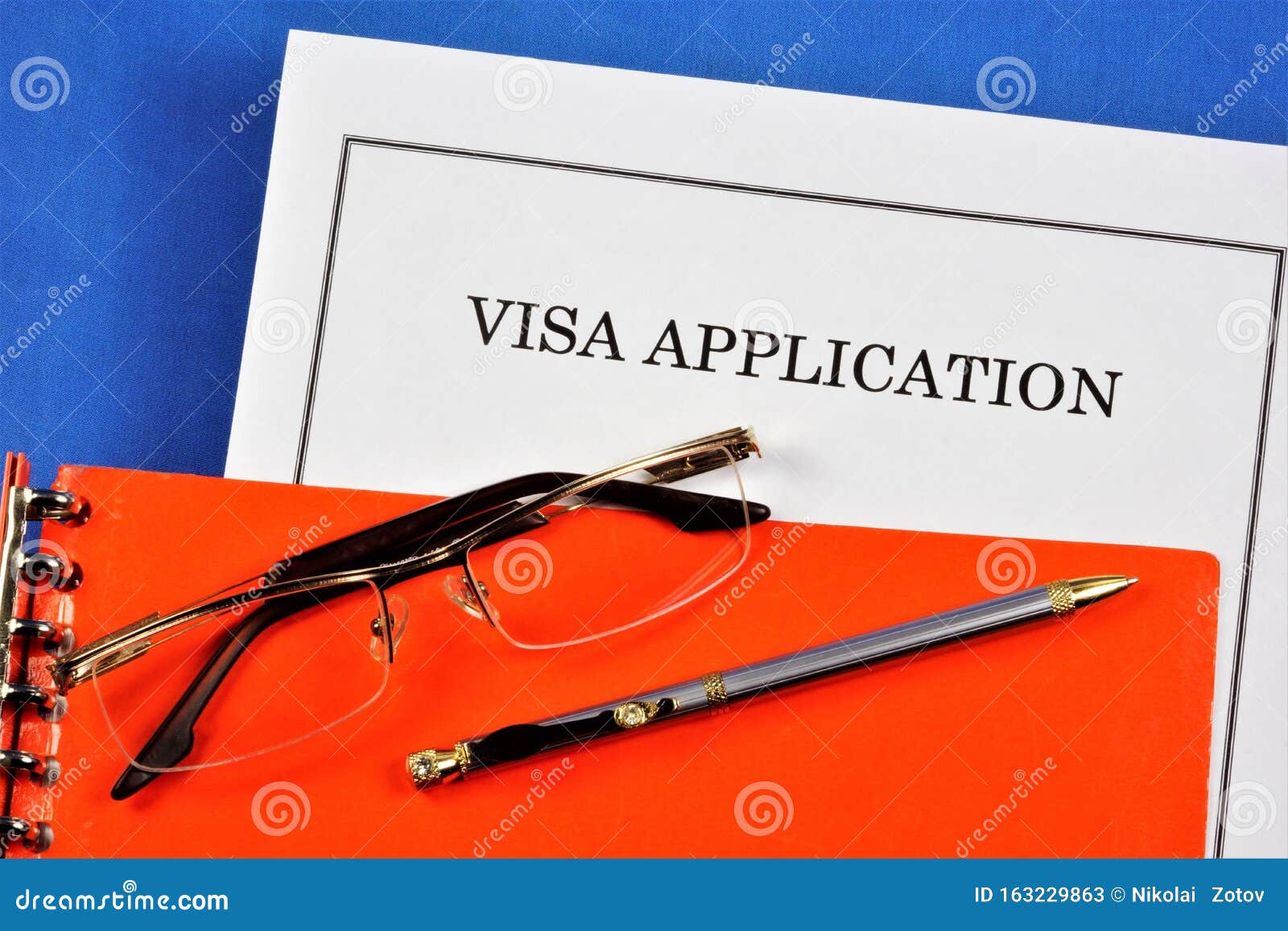 Visa Application. Visa-a Permit Document for a Foreigner, Granting the ...