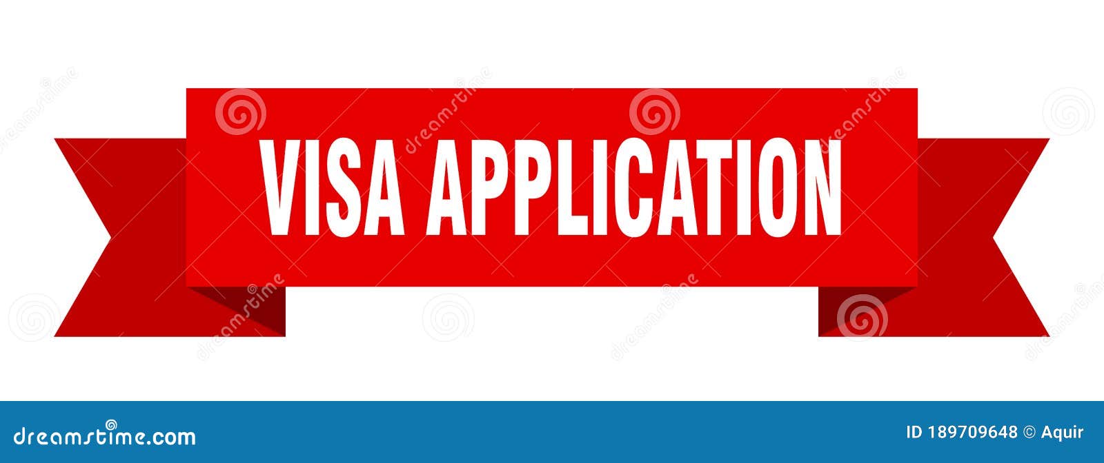 Visa Application Ribbon. Visa Application Isolated Band Sign Stock ...