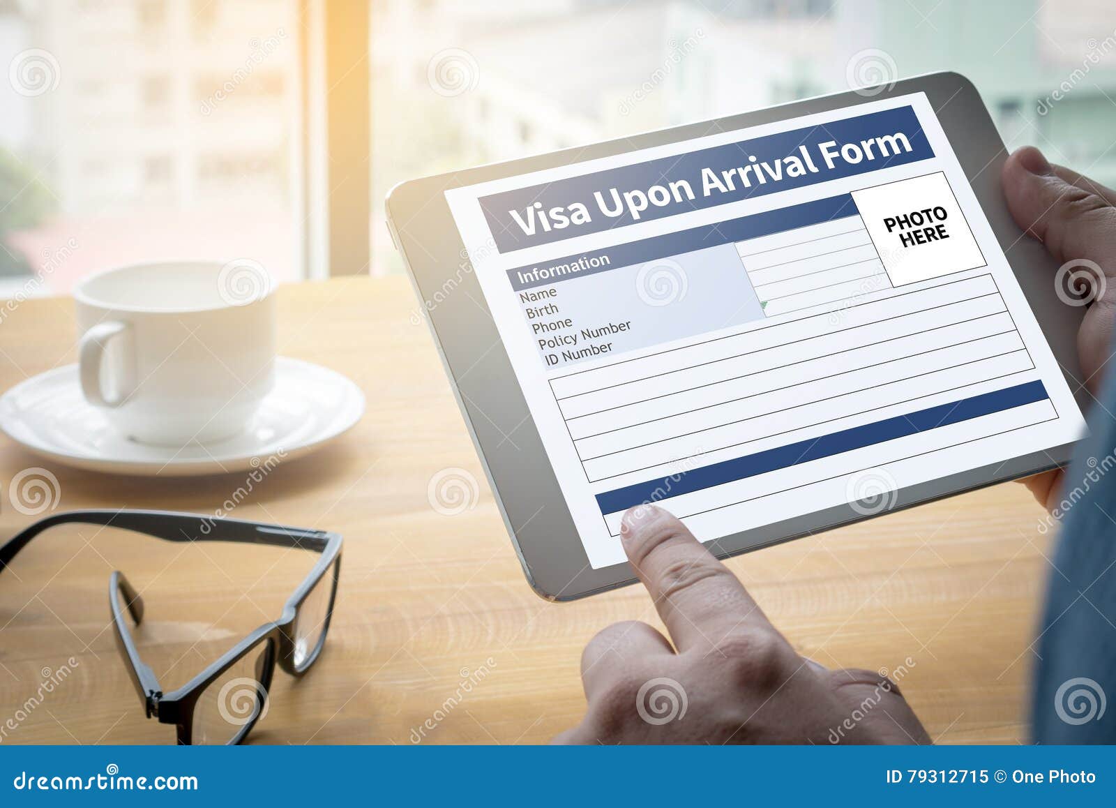 Visa upon Arrival Form stock image. Image of data, design - 79312715