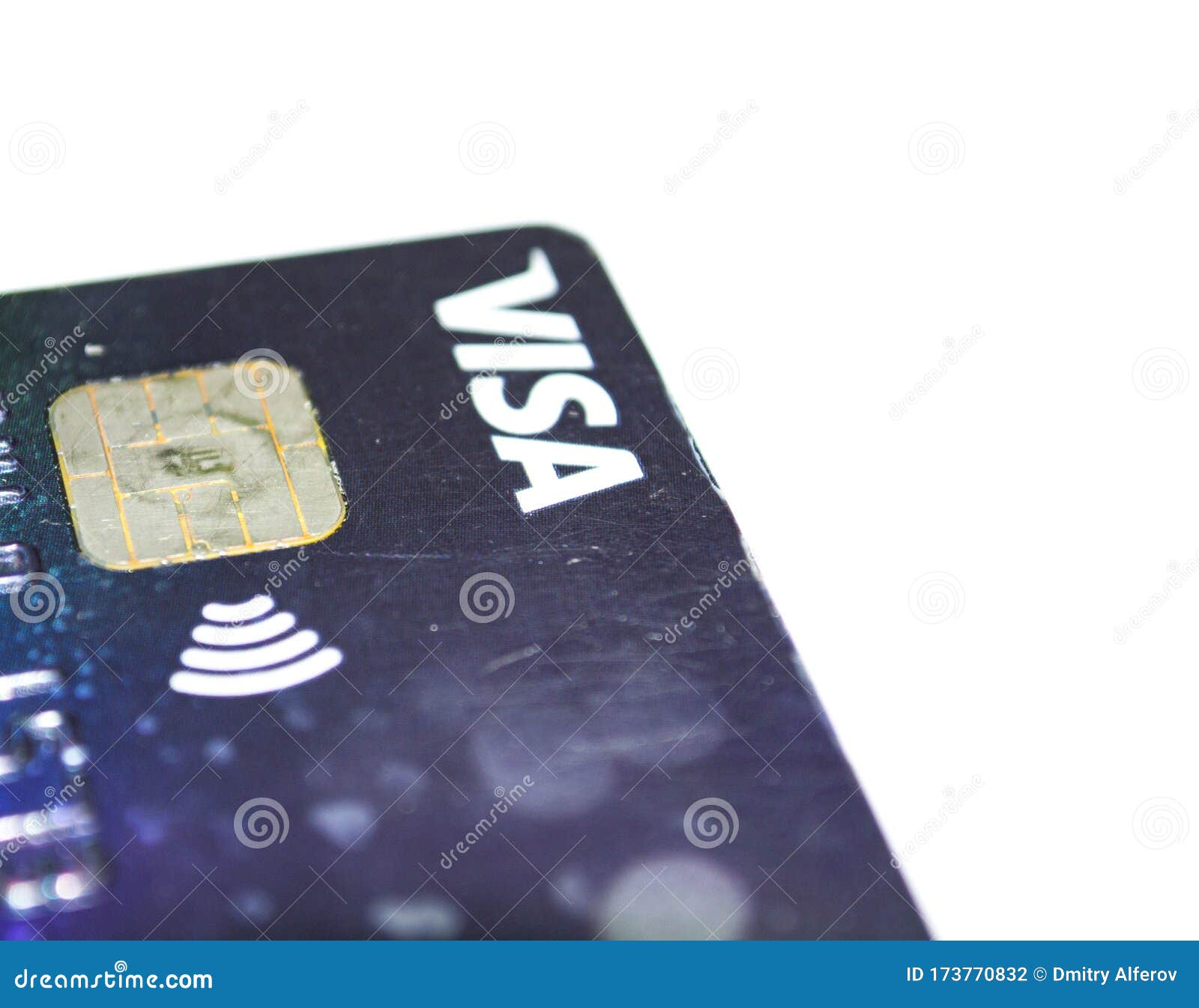 Visa Card with Nfc Very Often Used Editorial Photography - Image of ...