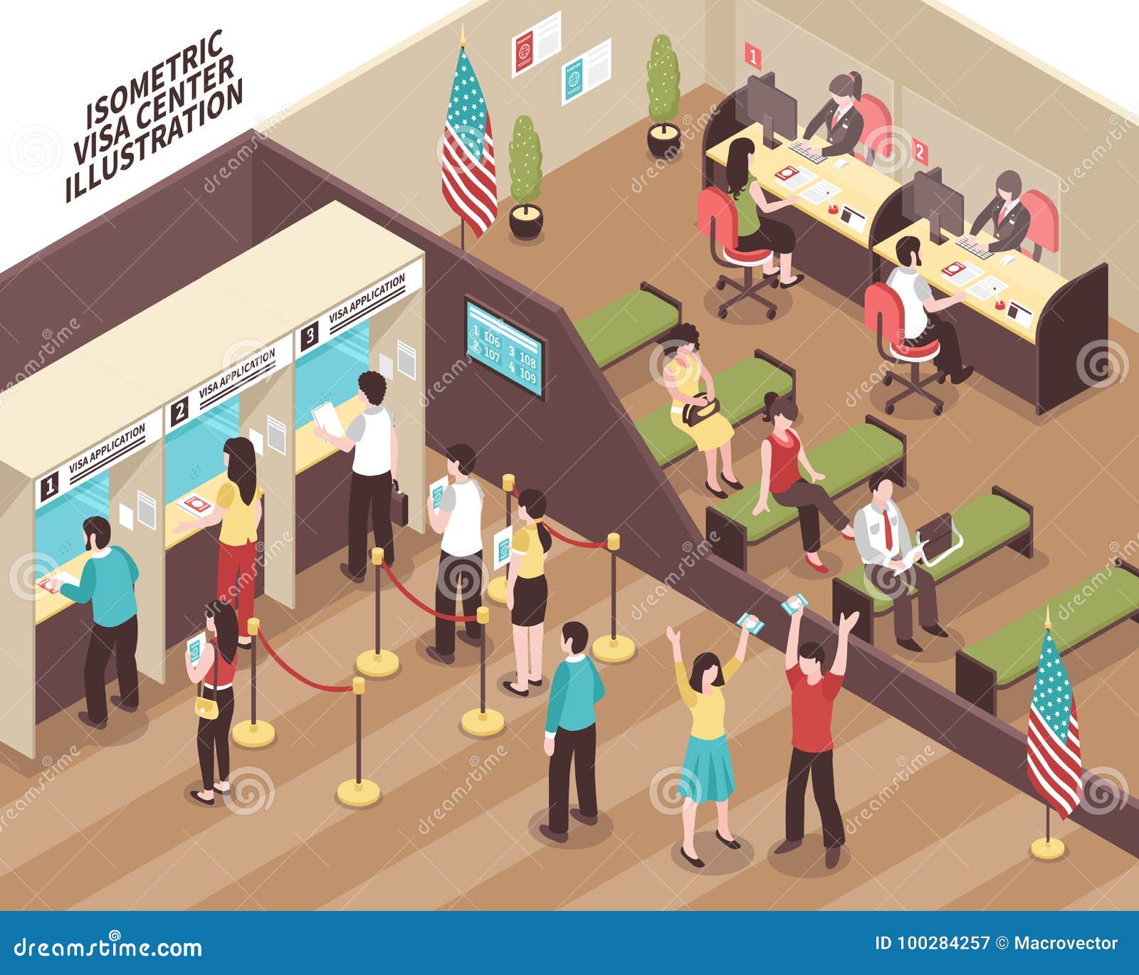 Immigration Center App Icon. Consulate Building. Administrative ...