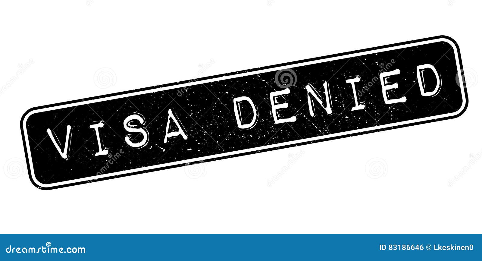 Visa Denied rubber stamp stock illustration. Illustration of emblem ...