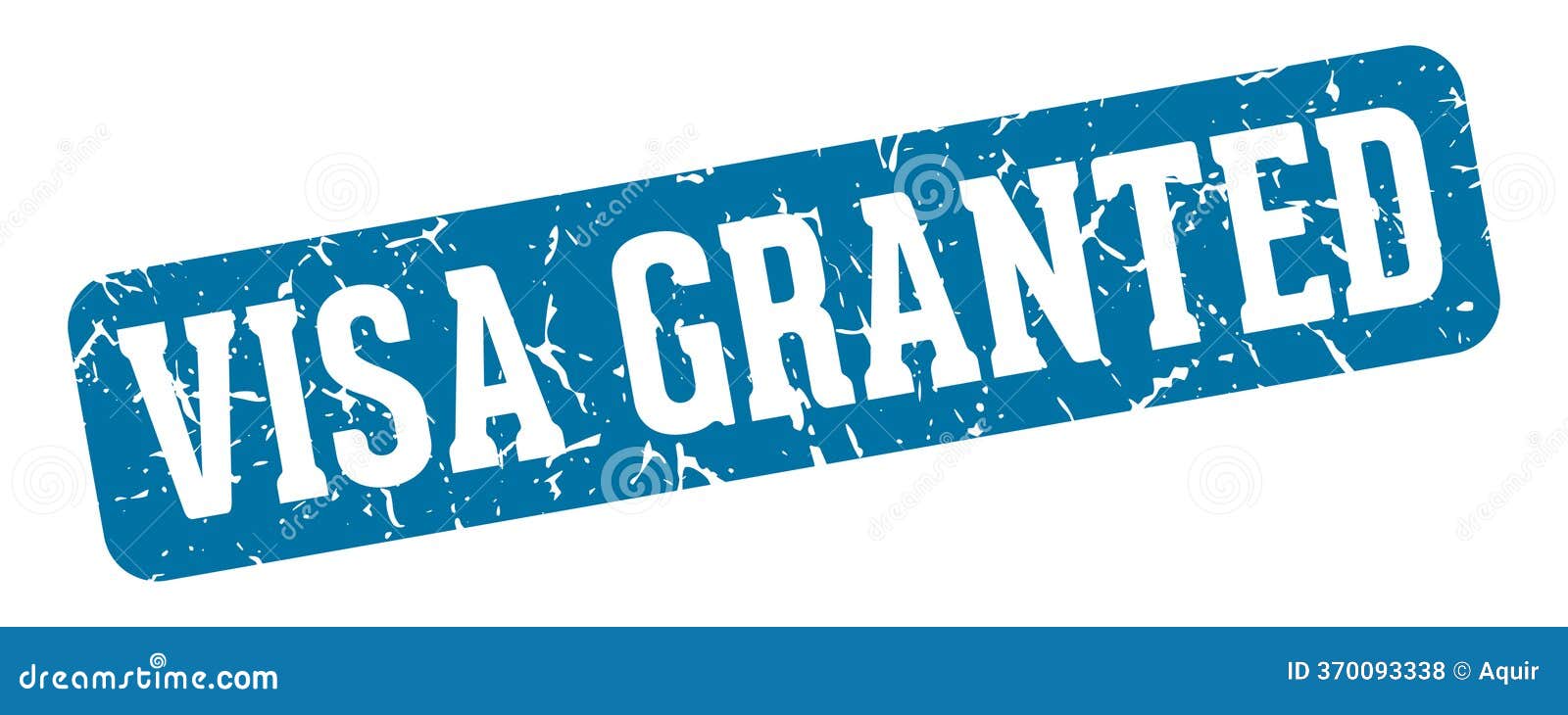 Visa Granted Rectangular Sign. Visa Granted Stamp Vector Illustration ...