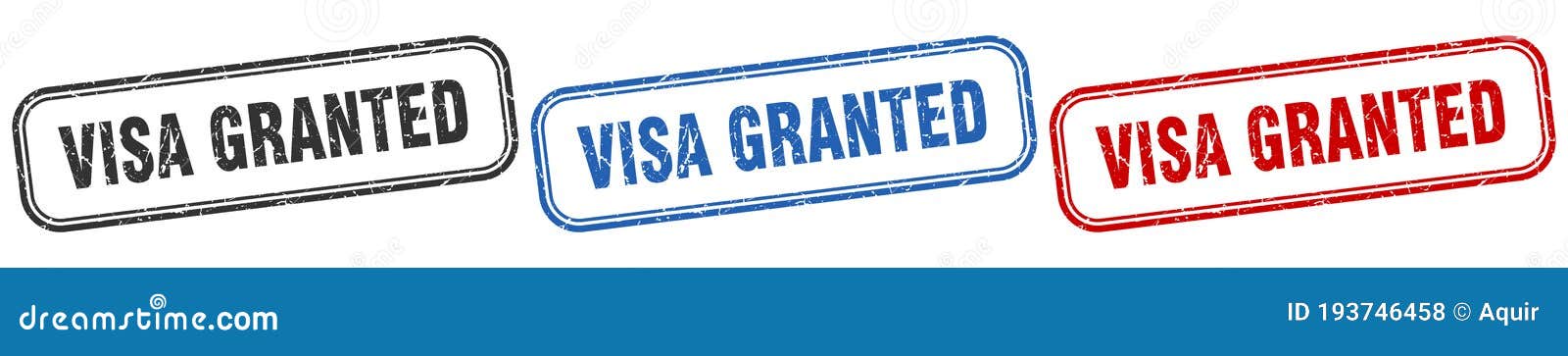 Visa Granted Stamp Stock Image | CartoonDealer.com #95570311