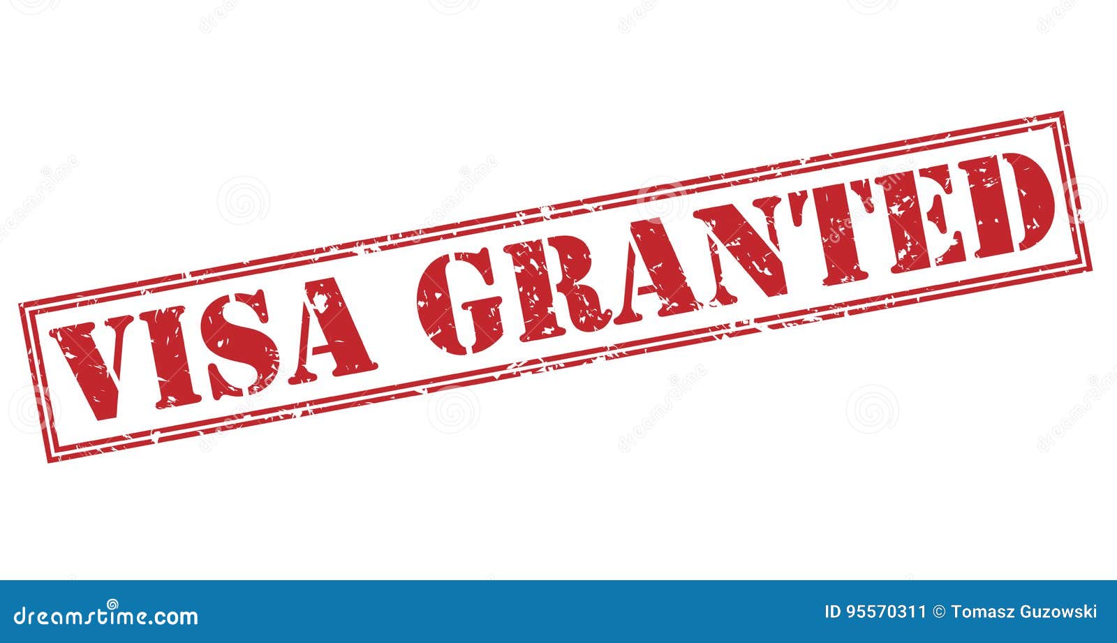 Visa Granted Stamp Stock Image | CartoonDealer.com #95570311