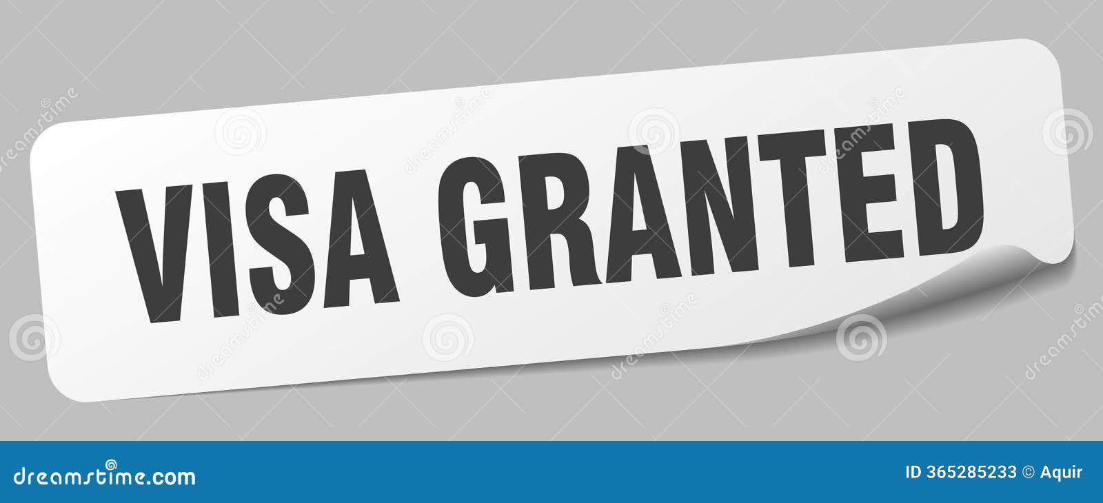 Visa Granted Sticker. Visa Granted Sign On Transparent Background ...