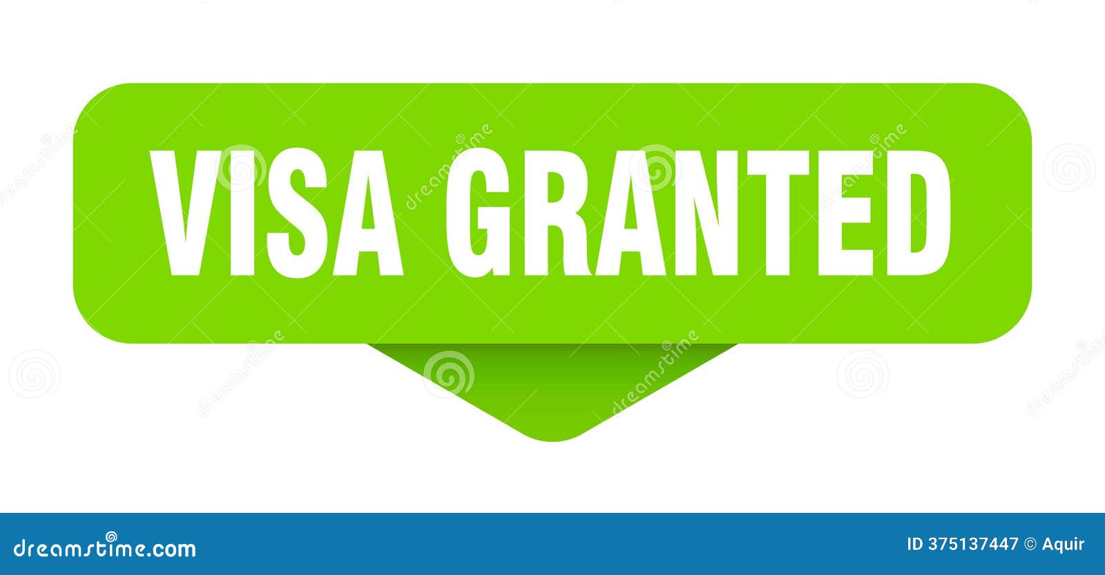 Visa Granted Rectangular Sign. Visa Granted Stamp Vector Illustration ...
