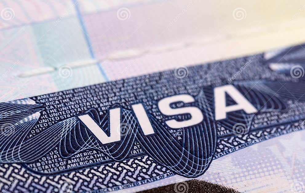 Visa in passport stock image. Image of color, authority - 52347247