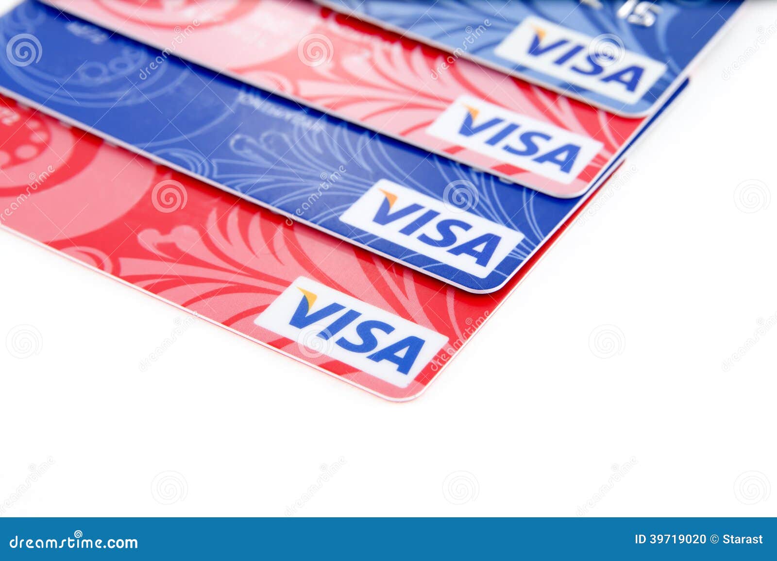 Visa. Plastic bank cards editorial image. Image of card - 39719020