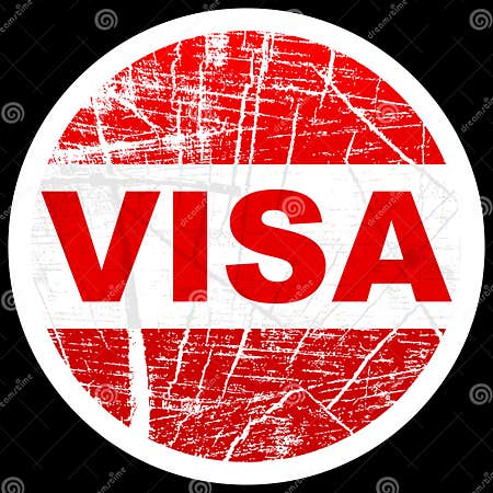 Visa stamp stock vector. Illustration of passport, journey - 18102828