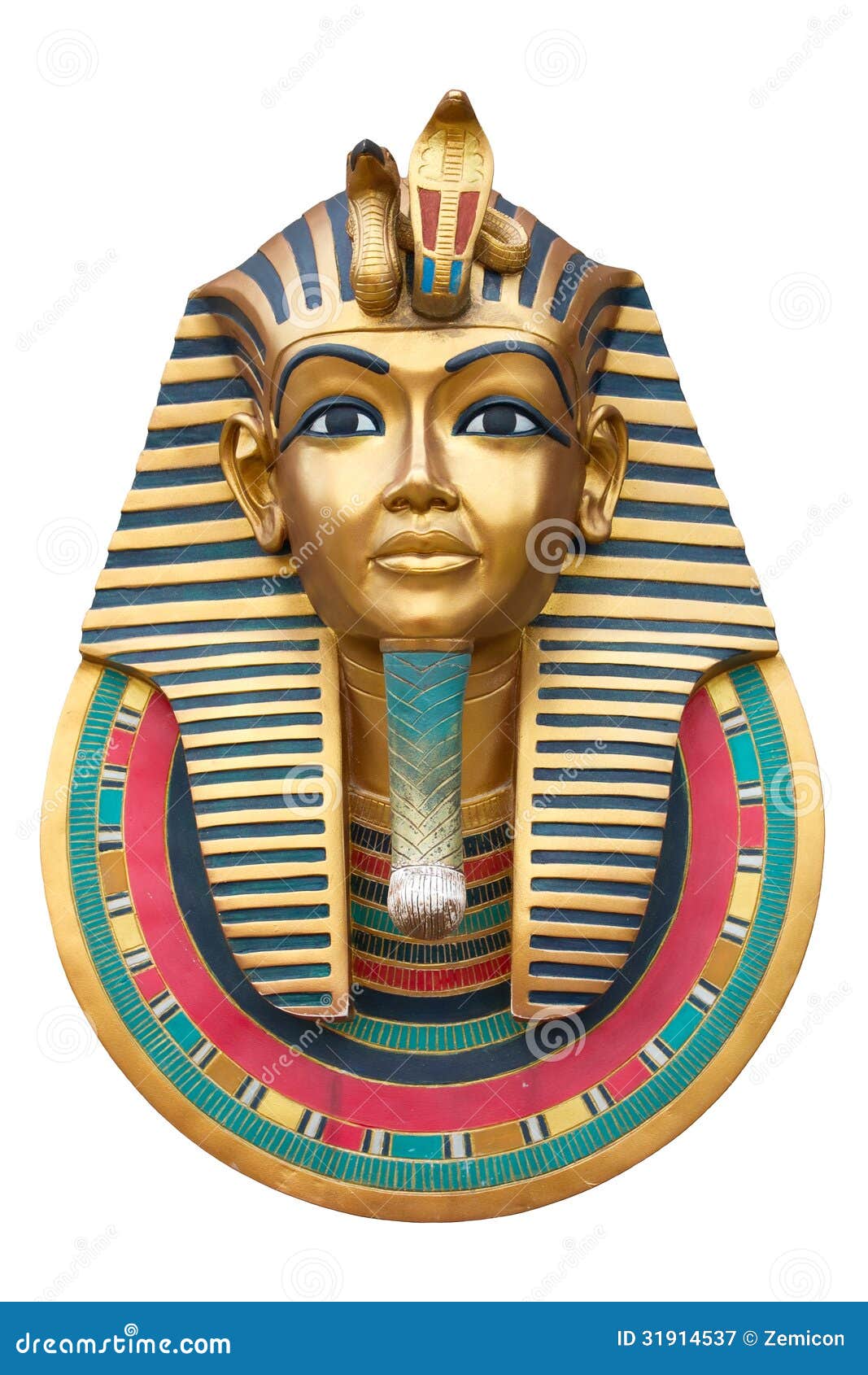 Visage d'un pharaon image stock. Image du figurine, contemporain - 31914537