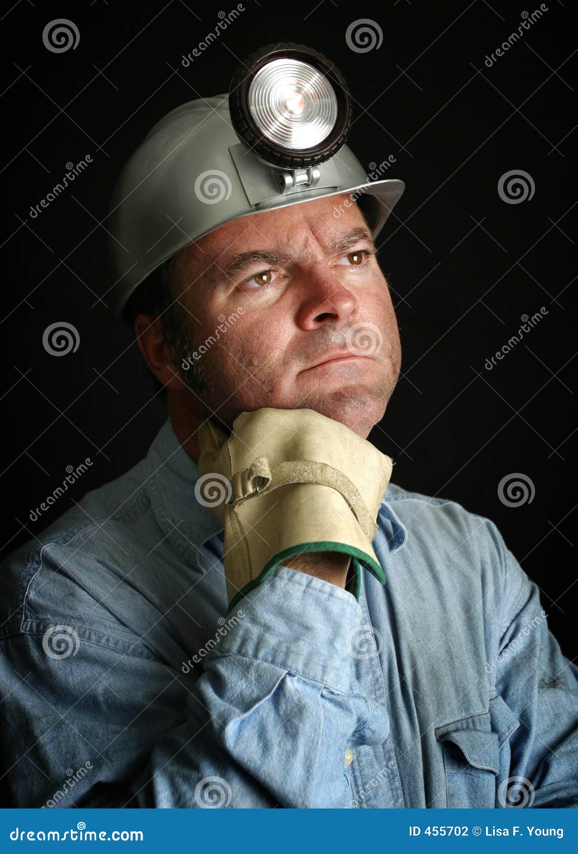 Visage de dur labeur photo stock. Image du trains, gant - 455702