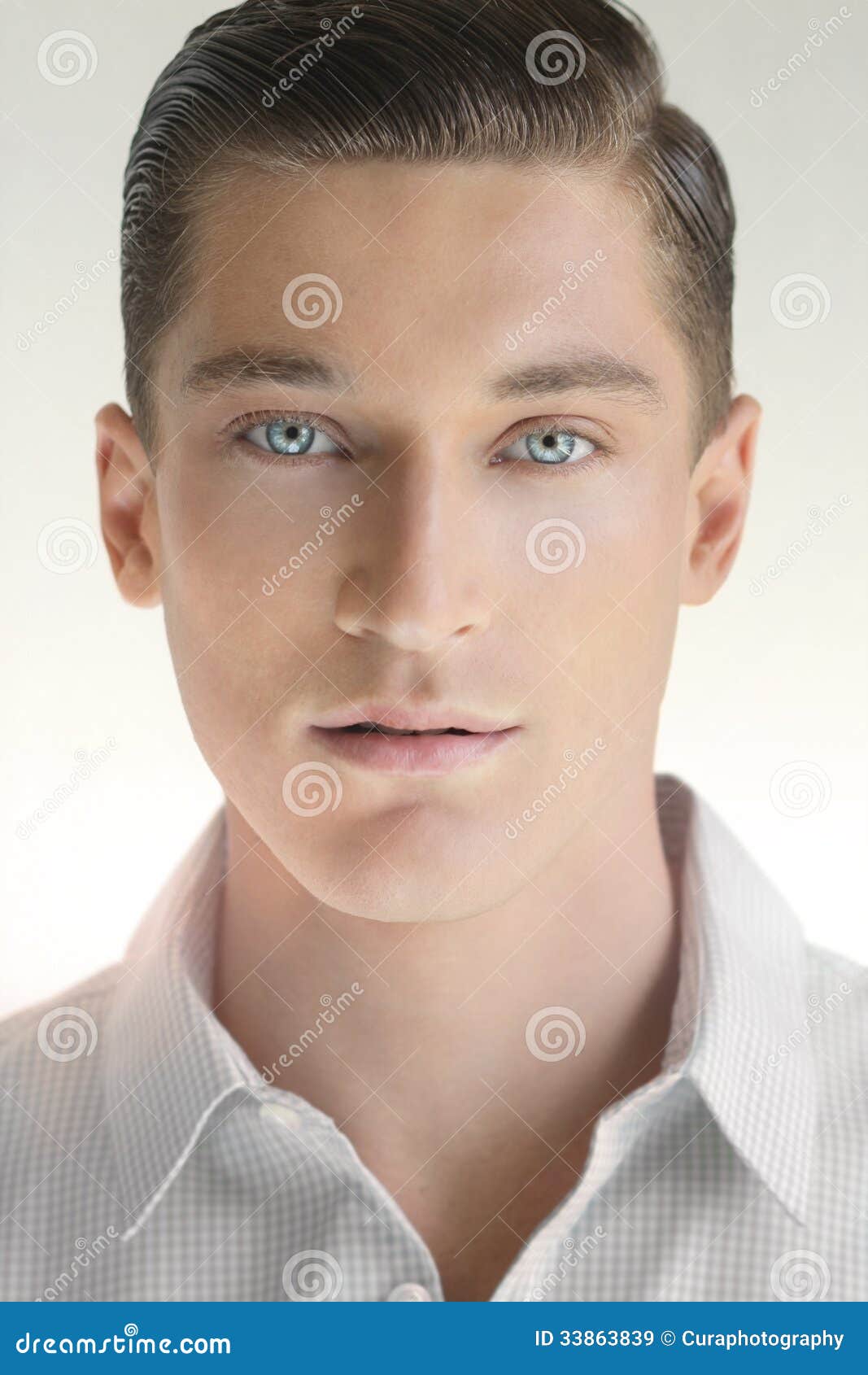 Visage de jeune homme image stock. Image du regarder - 33863839