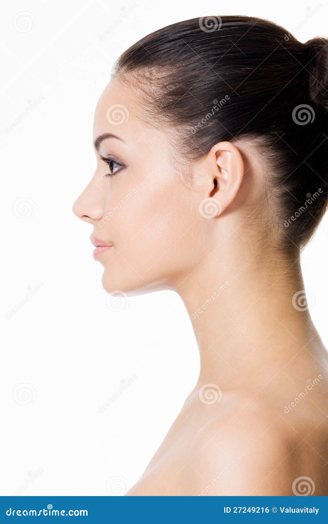 Visage De Profil De Jeune Femme Photo stock - Image du profil, visage ...