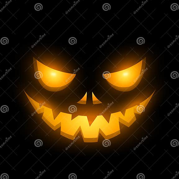 Visage Effrayant De Halloween Illustration de Vecteur - Illustration du ...