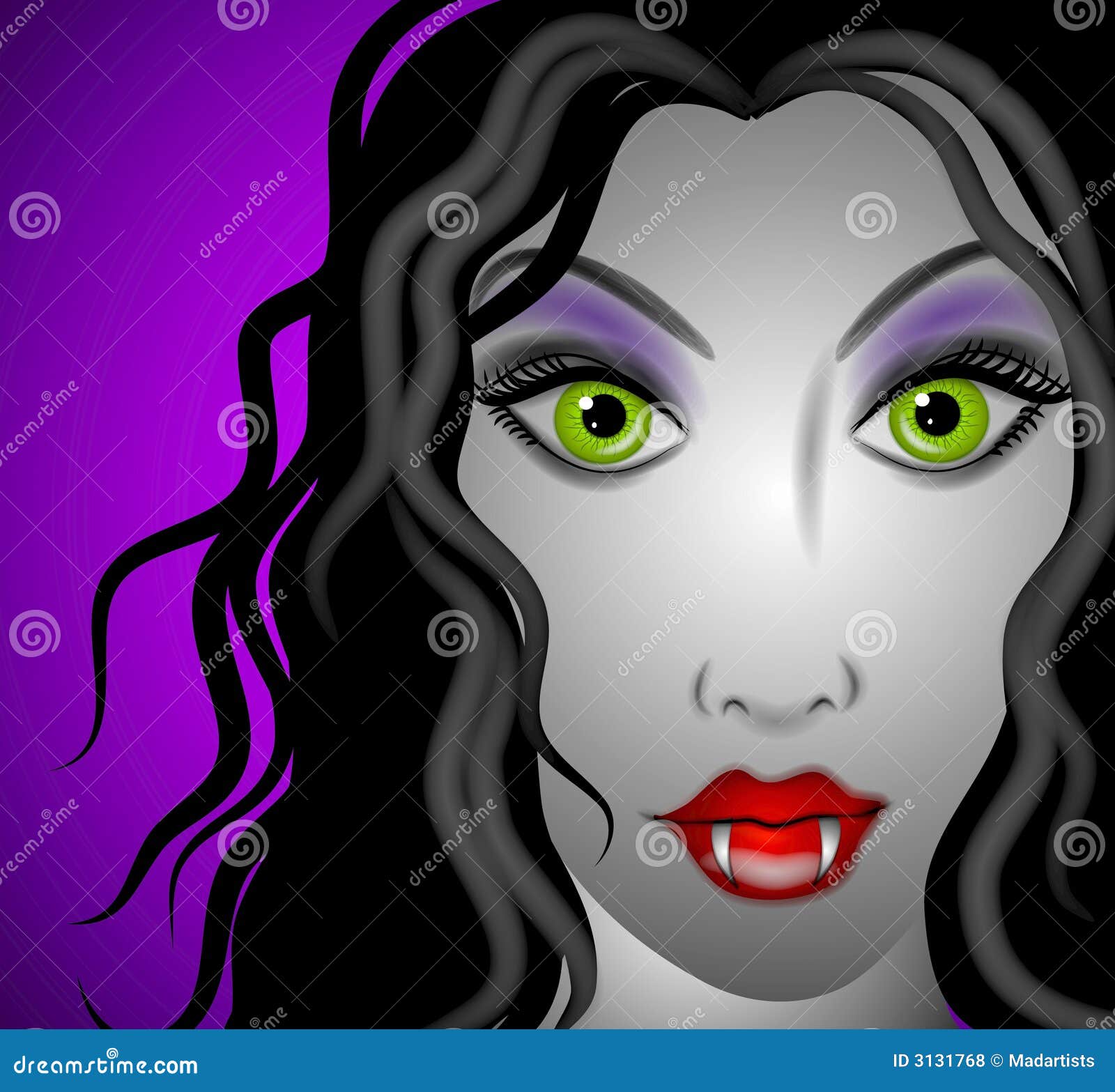 Visage Femelle 2 De Vampire Image. Image: 3131768