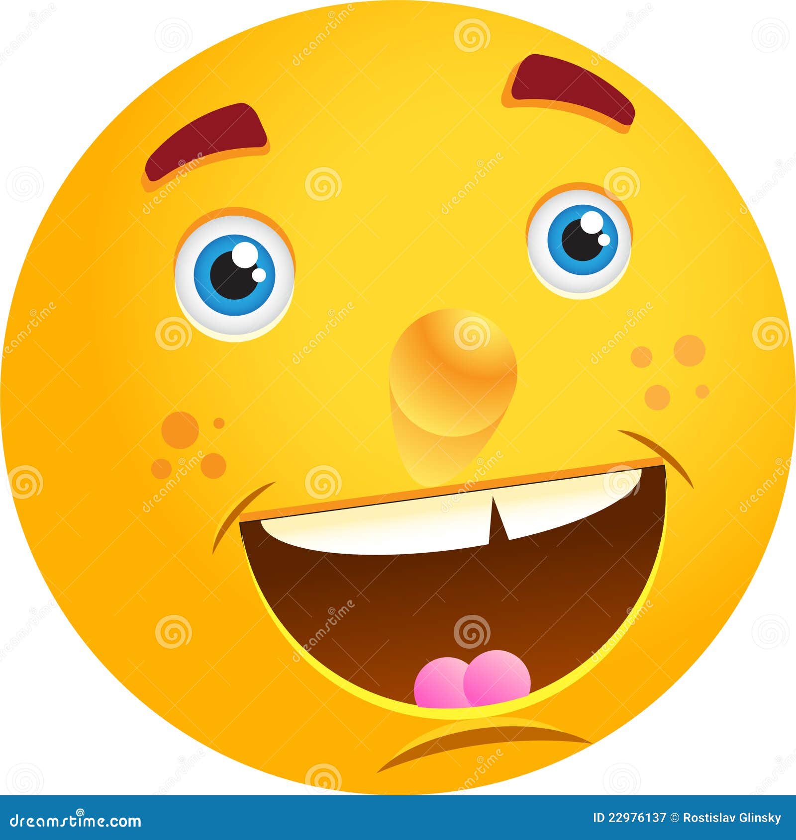 Visage Heureux Photographie stock libre de droits - Image: 22976137