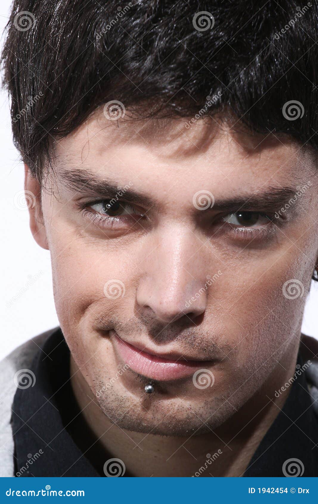 Visage heureux d'homme photo stock. Image du émotion, frais - 1942454