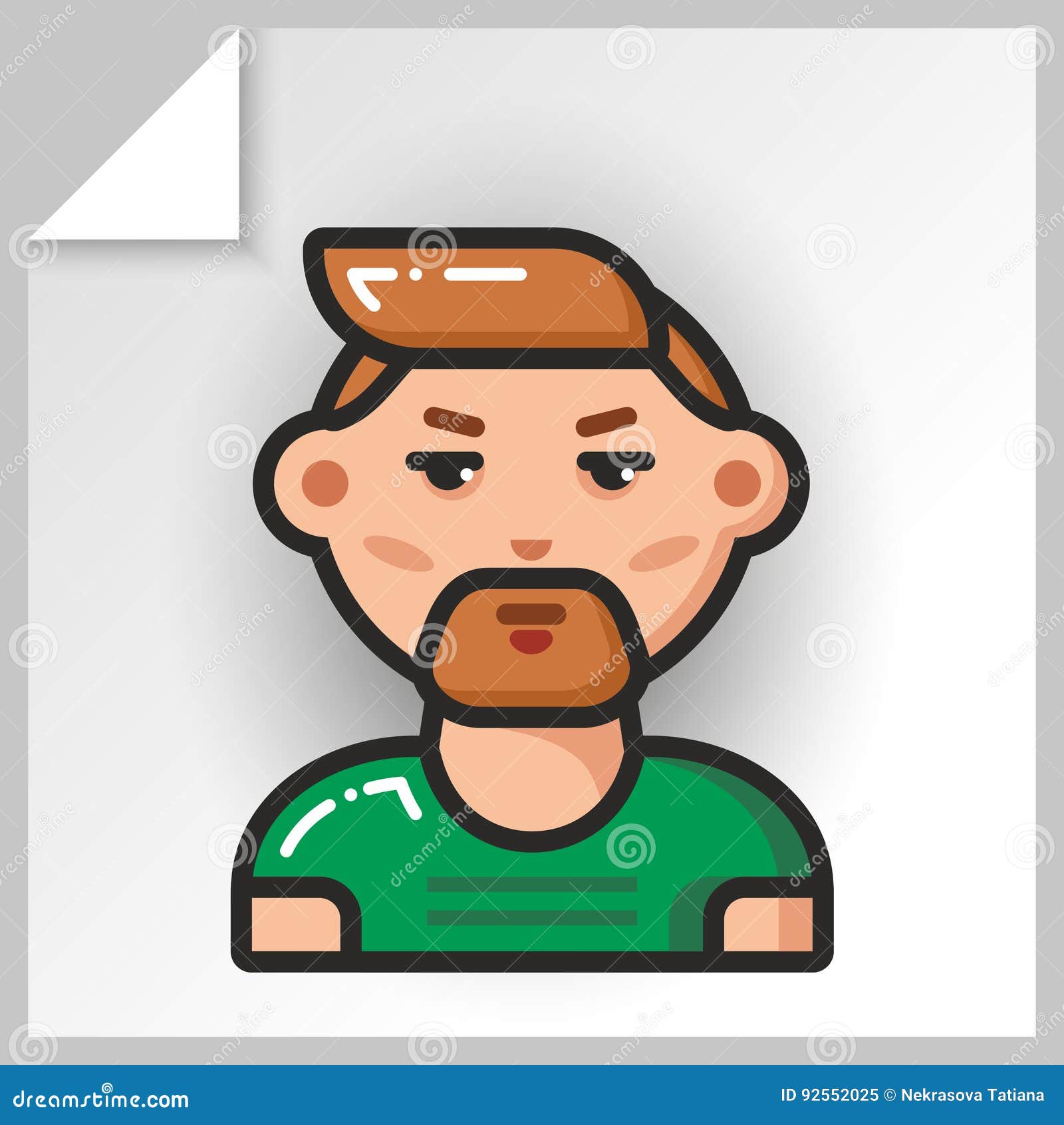 Visage Icons_6 De Personnes Illustration de Vecteur - Illustration du ...