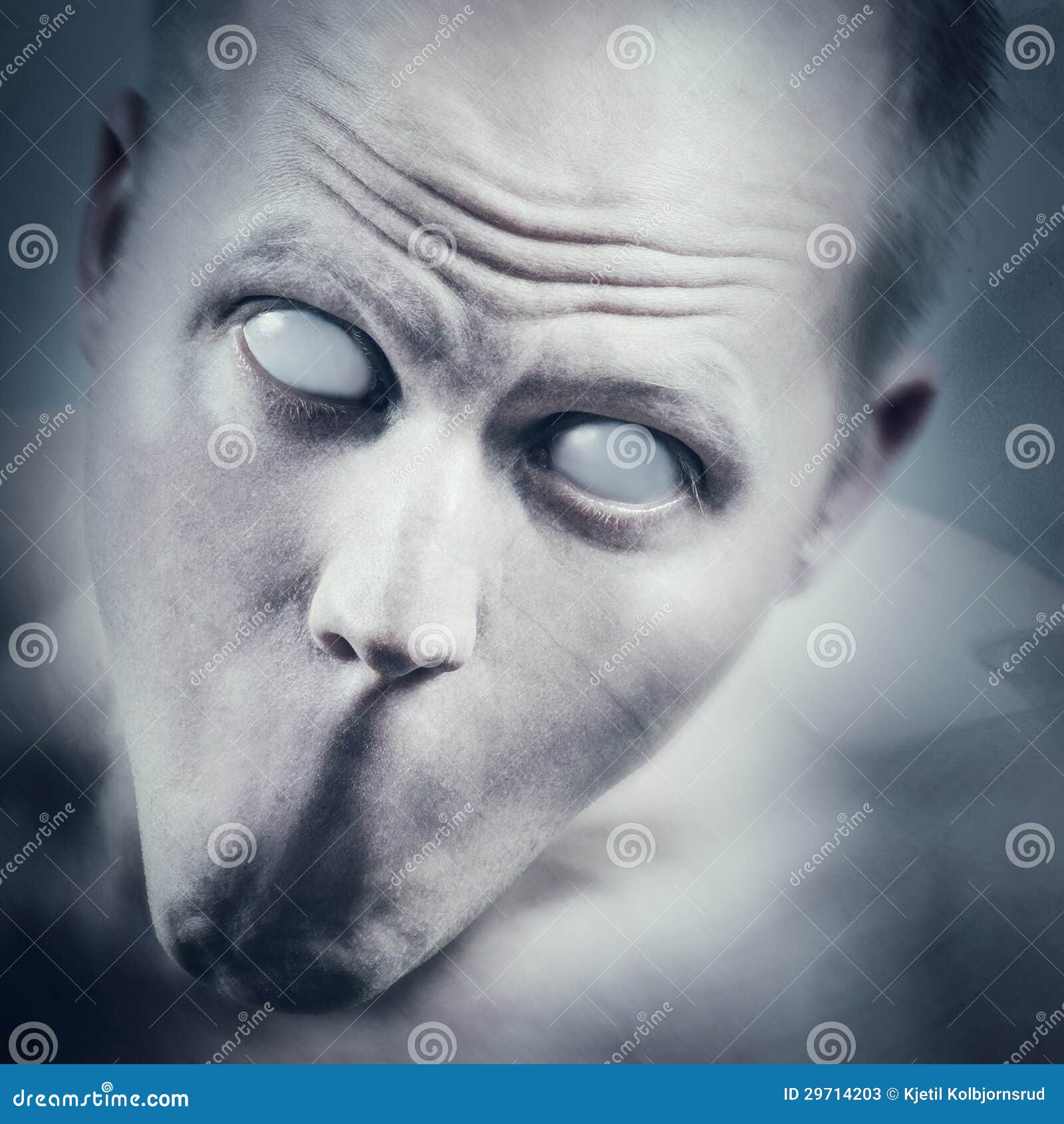 Visage Psychopathe Et Effrayant Image stock - Image du mental, jeune ...