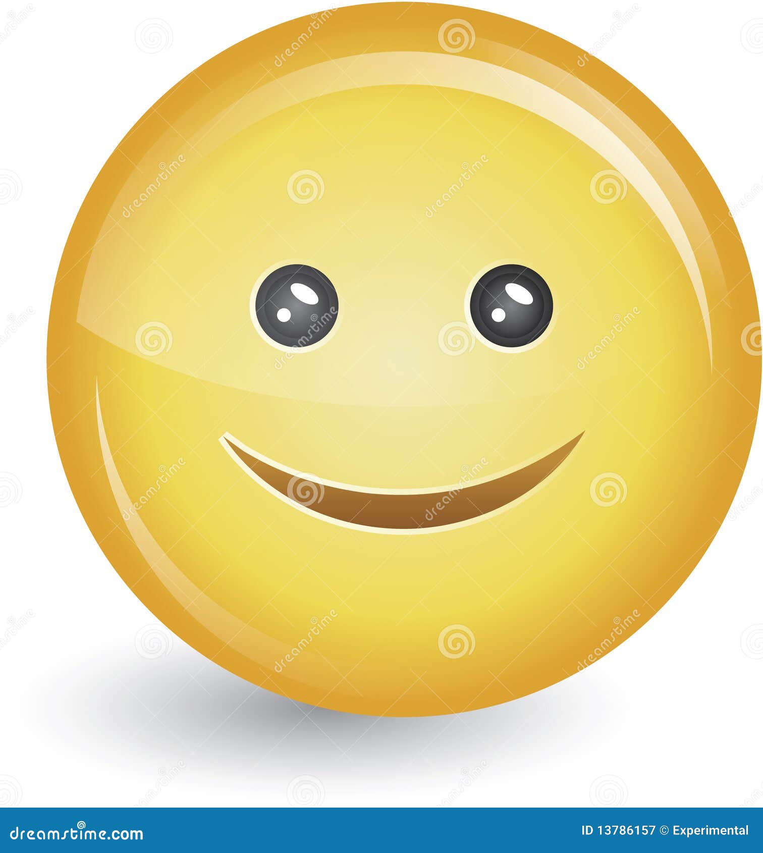 Visage souriant heureux illustration de vecteur. Illustration du smiley ...
