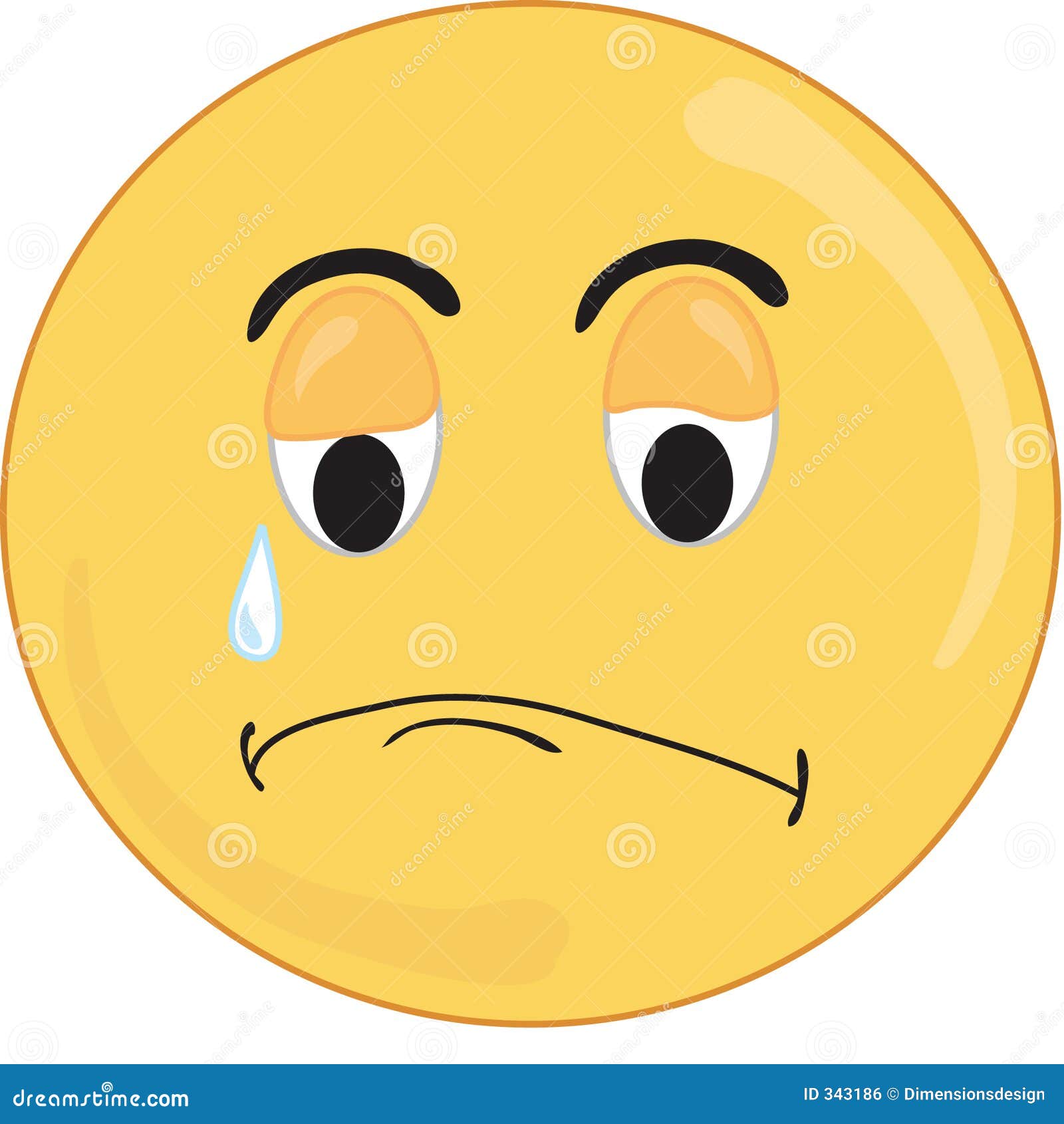 Visage triste illustration de vecteur. Illustration du sourire - 343186