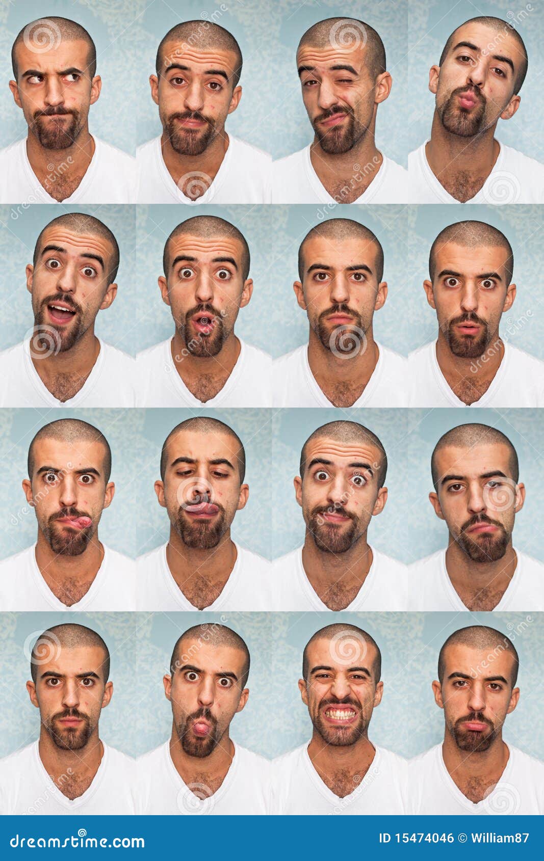 Visages drôles photo stock. Image du humain, caractère - 15474046