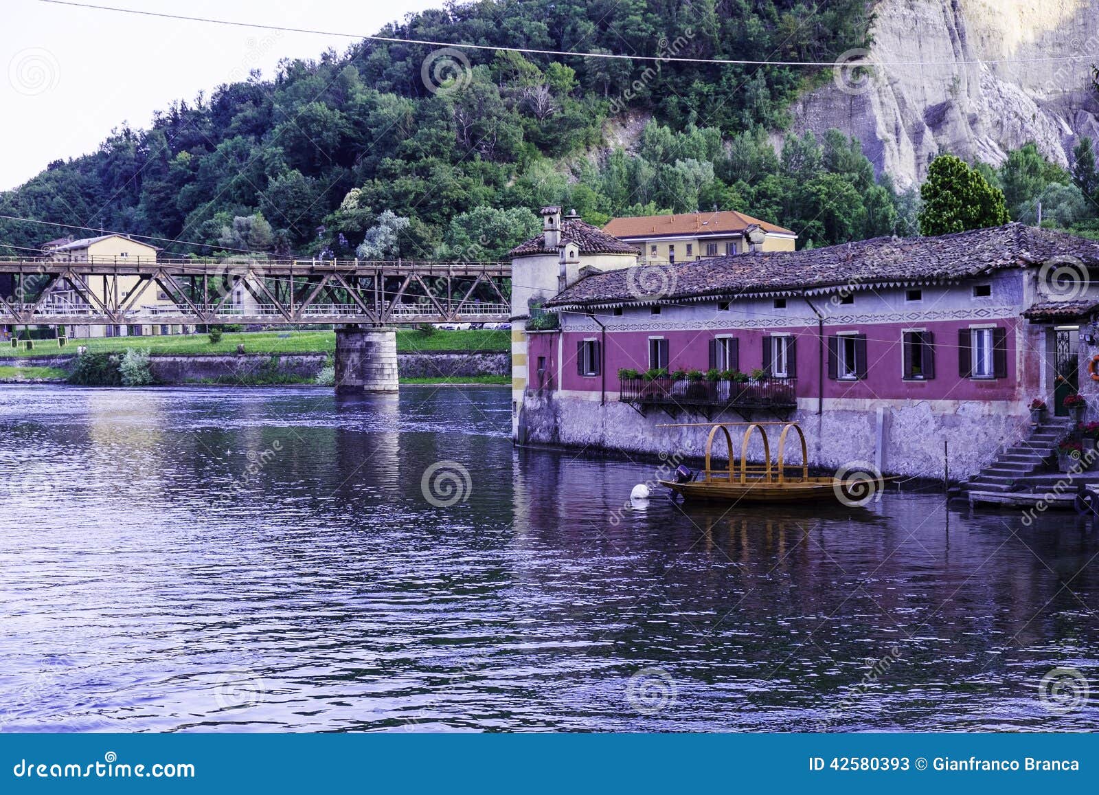 Viscontea island stock image. Image of bridge, panorama - 42580393