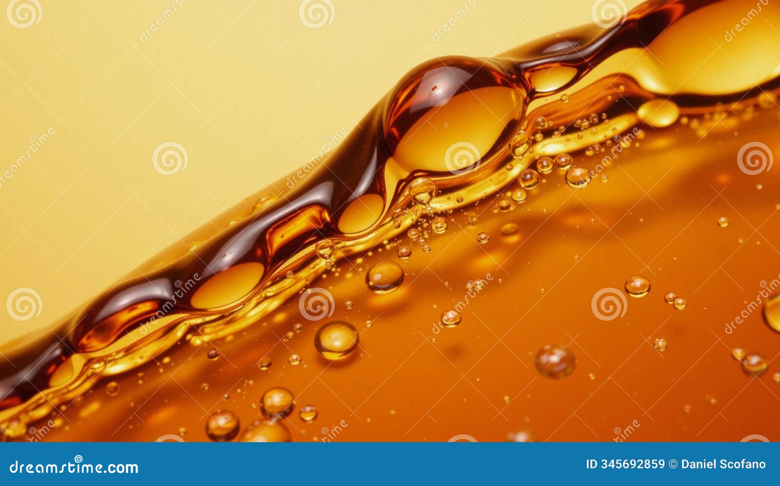 Viscous Amber Liquid with Shining Surface Details Stock Illustration ...