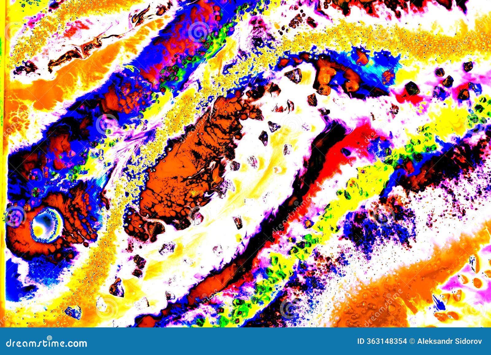 Viscous Mass Flow, Changed Color Scheme, Colorful Background, 2 Stock ...